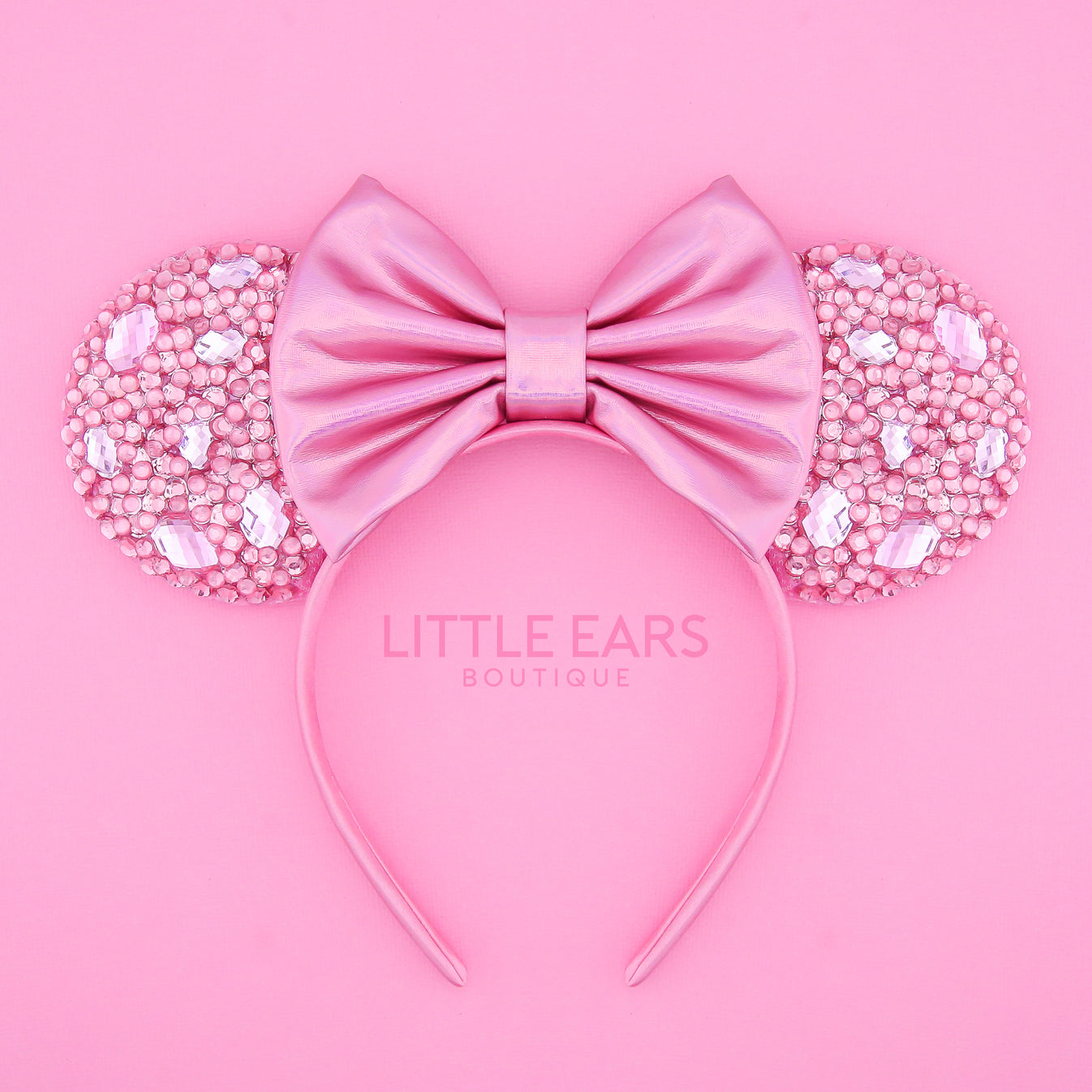 Light Pink Sparkle Mickey Ears - Mouse Ears Headband – Little Ears Boutique