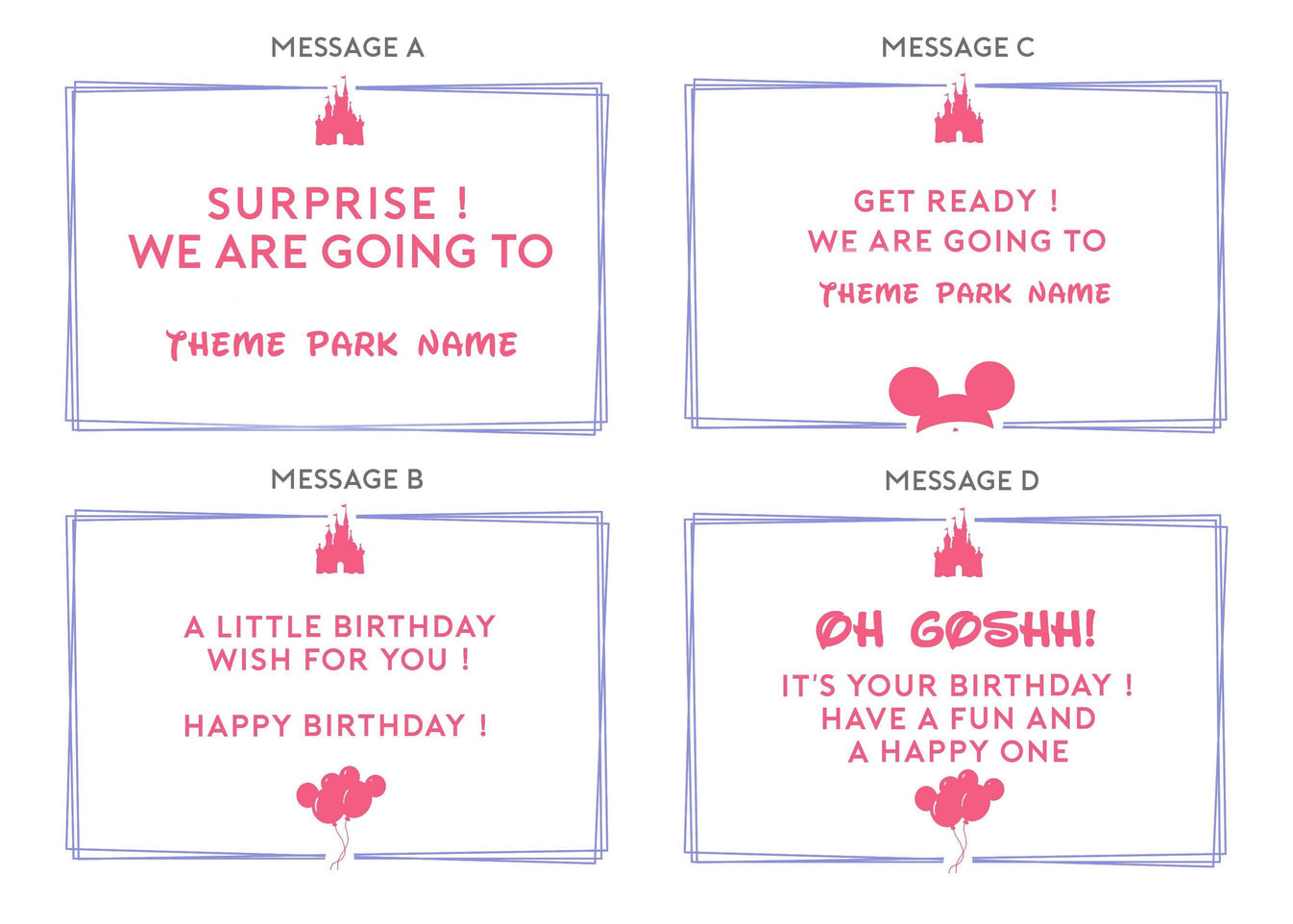 Castle Gift Boxes - Mouse Ears Headband – Little Ears Boutique