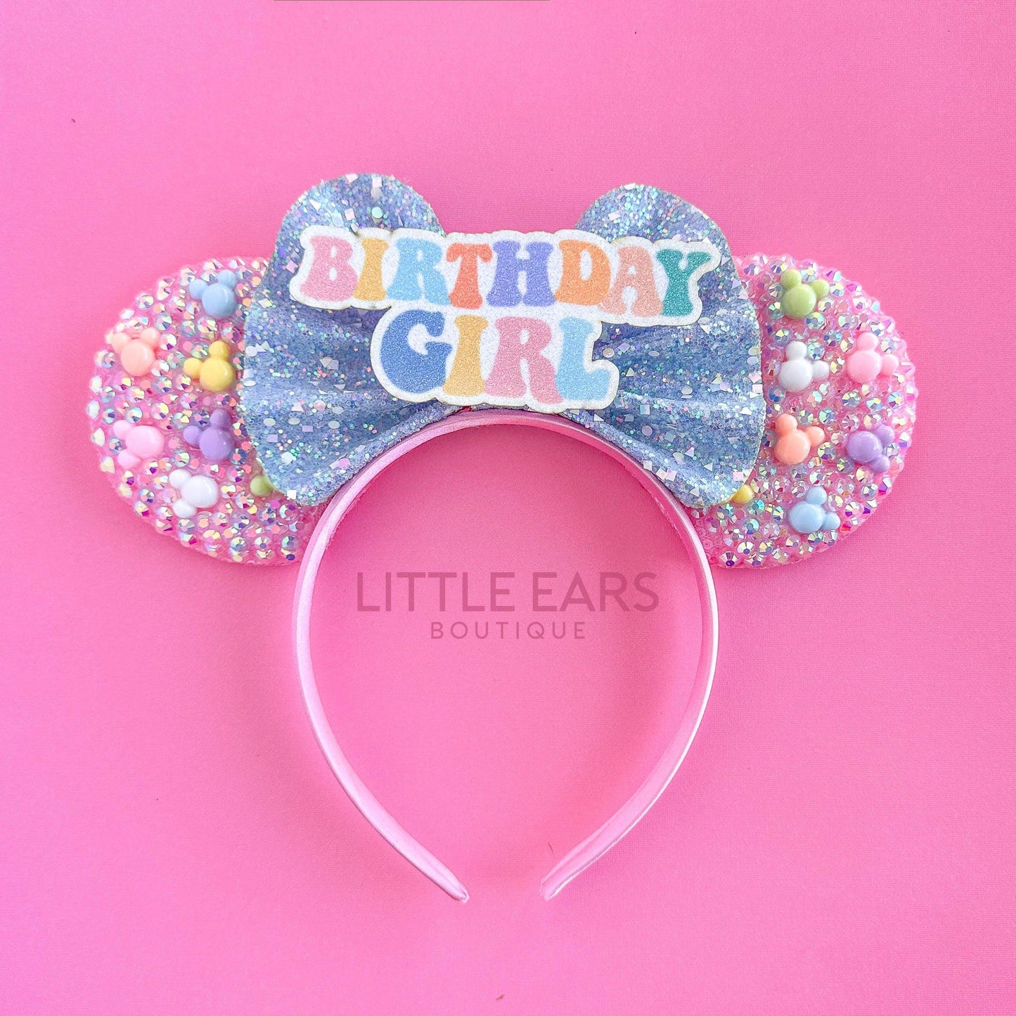 Blue Bow Sparkle Mickey Ears - Mouse Ears Headband – Little Ears Boutique
