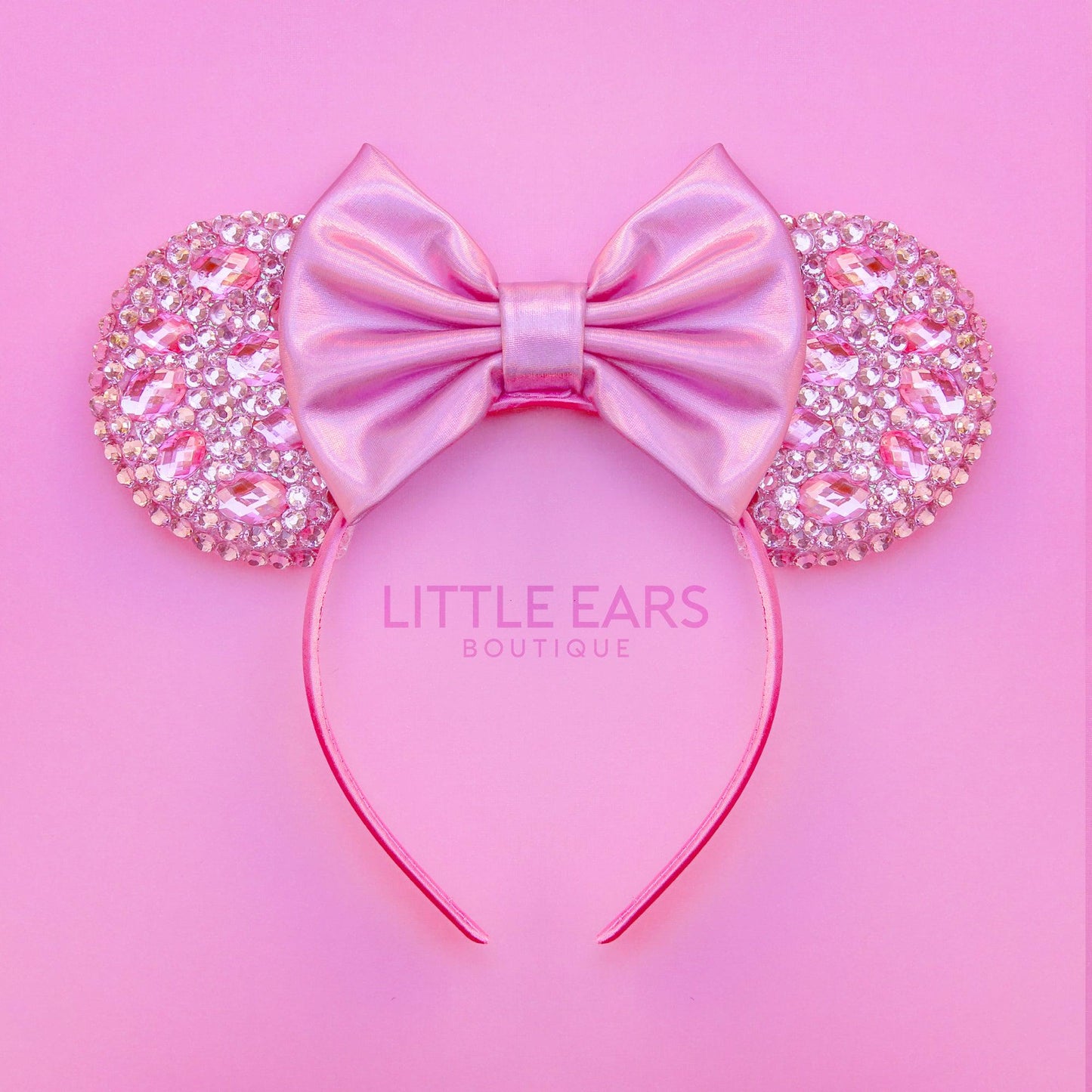 Light Pink Sparkle Mickey Ears - Mouse Ears Headband – Little Ears Boutique