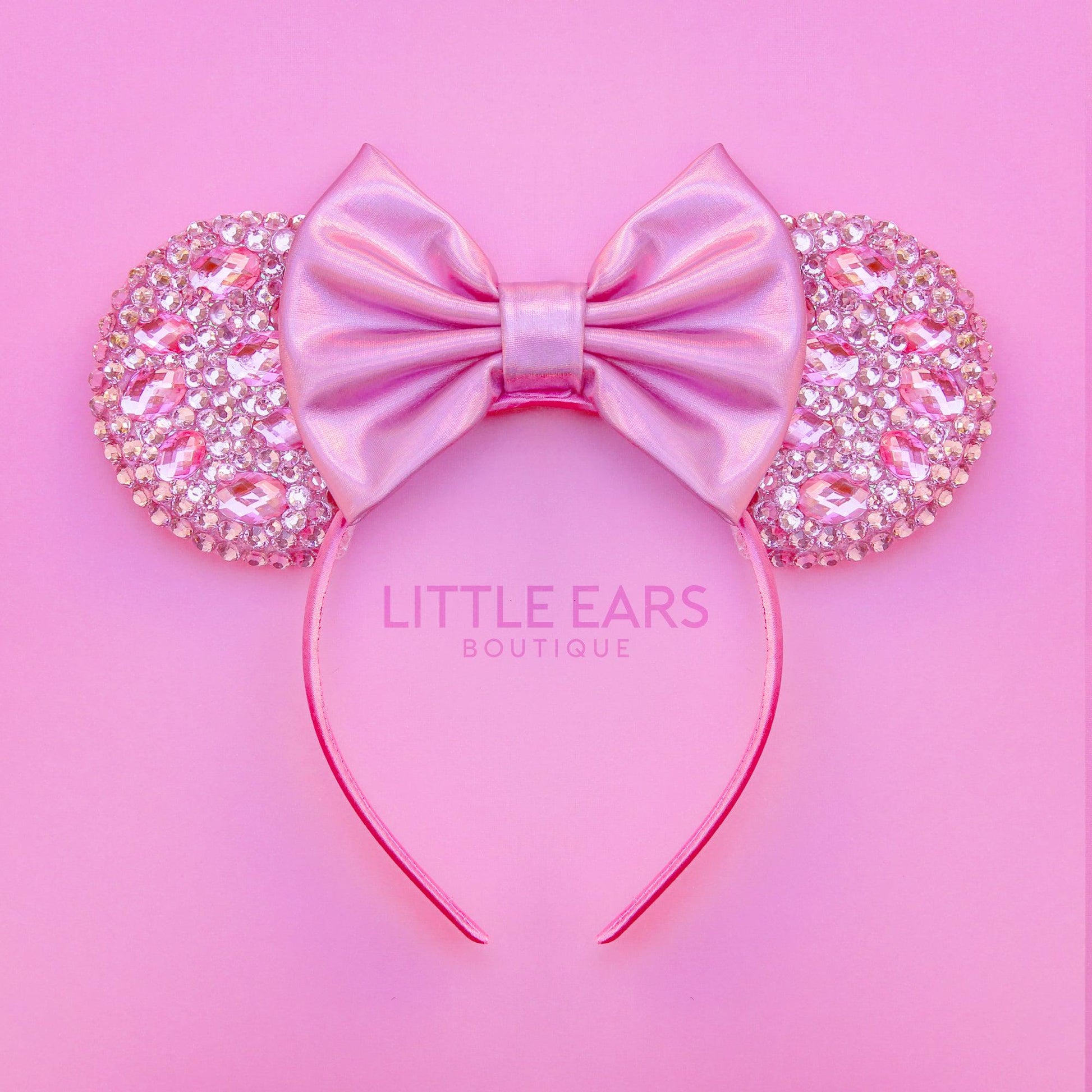 Light Pink Sparkle Mickey Ears - Mouse Ears Headband – Little Ears Boutique