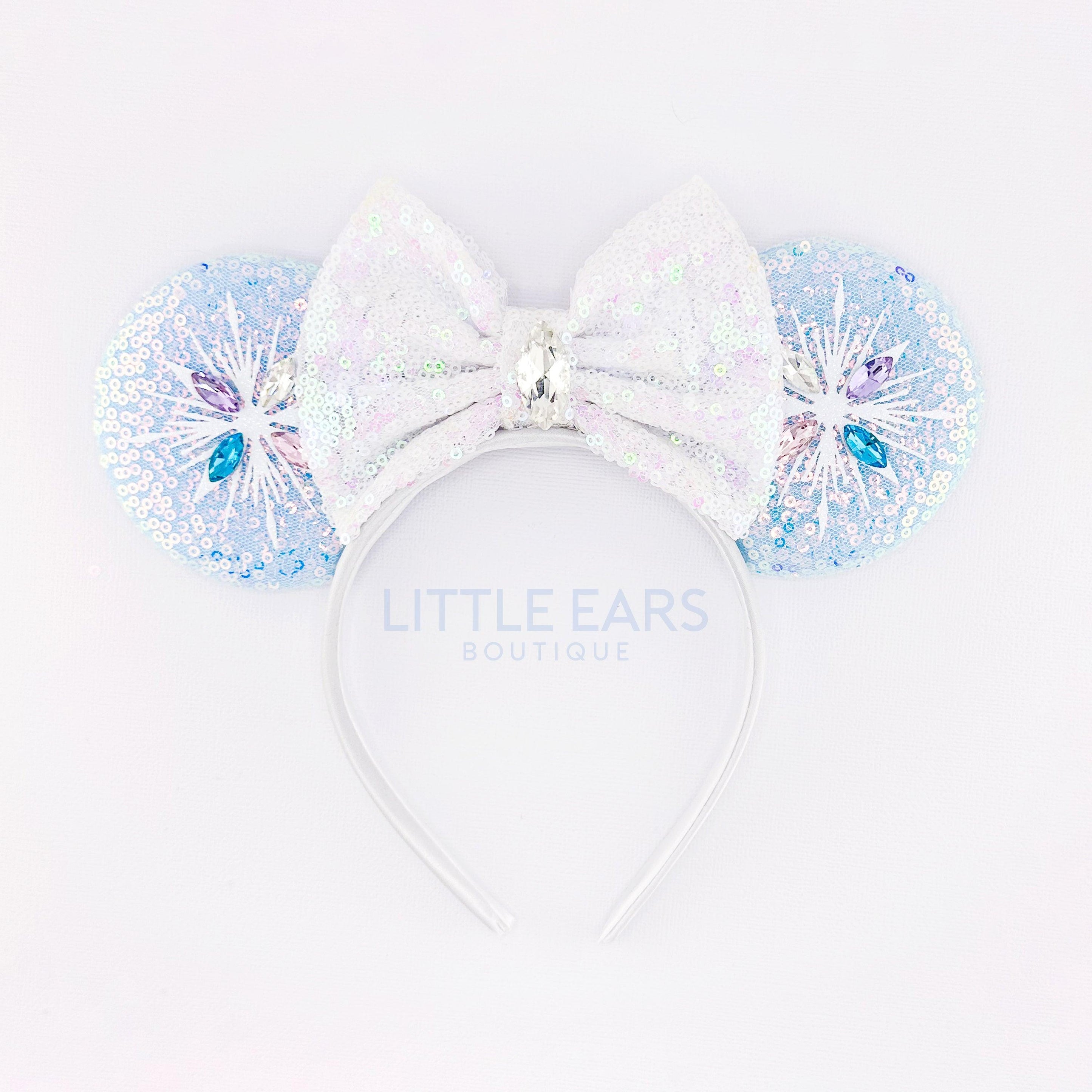 Light Up Elsa Mickey Ears - Mouse Ears Headband – Little Ears Boutique