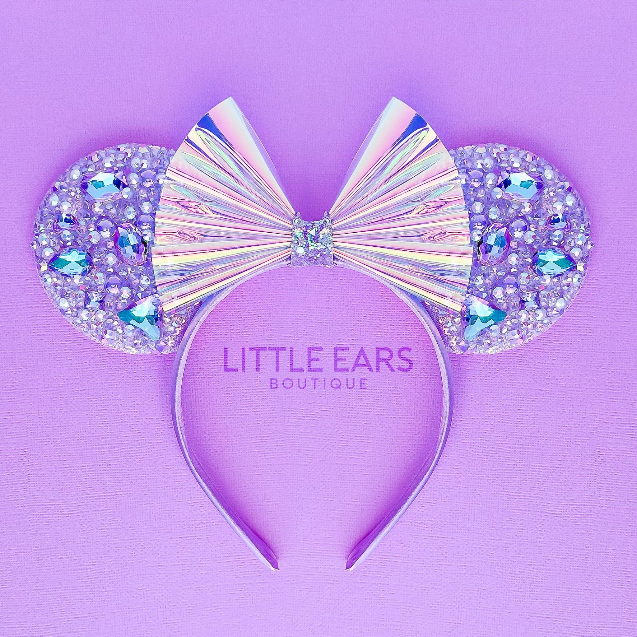 Pink Iridescent Sparkle Mickey Ears - Mouse Ears Headband – Little Ears ...