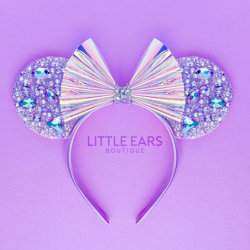 Pink Iridescent Sparkle Mickey Ears - Mouse Ears Headband – Little Ears ...