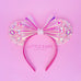 Pink Iridescent Sparkle Mickey Ears - Mouse Ears Headband – Little Ears ...