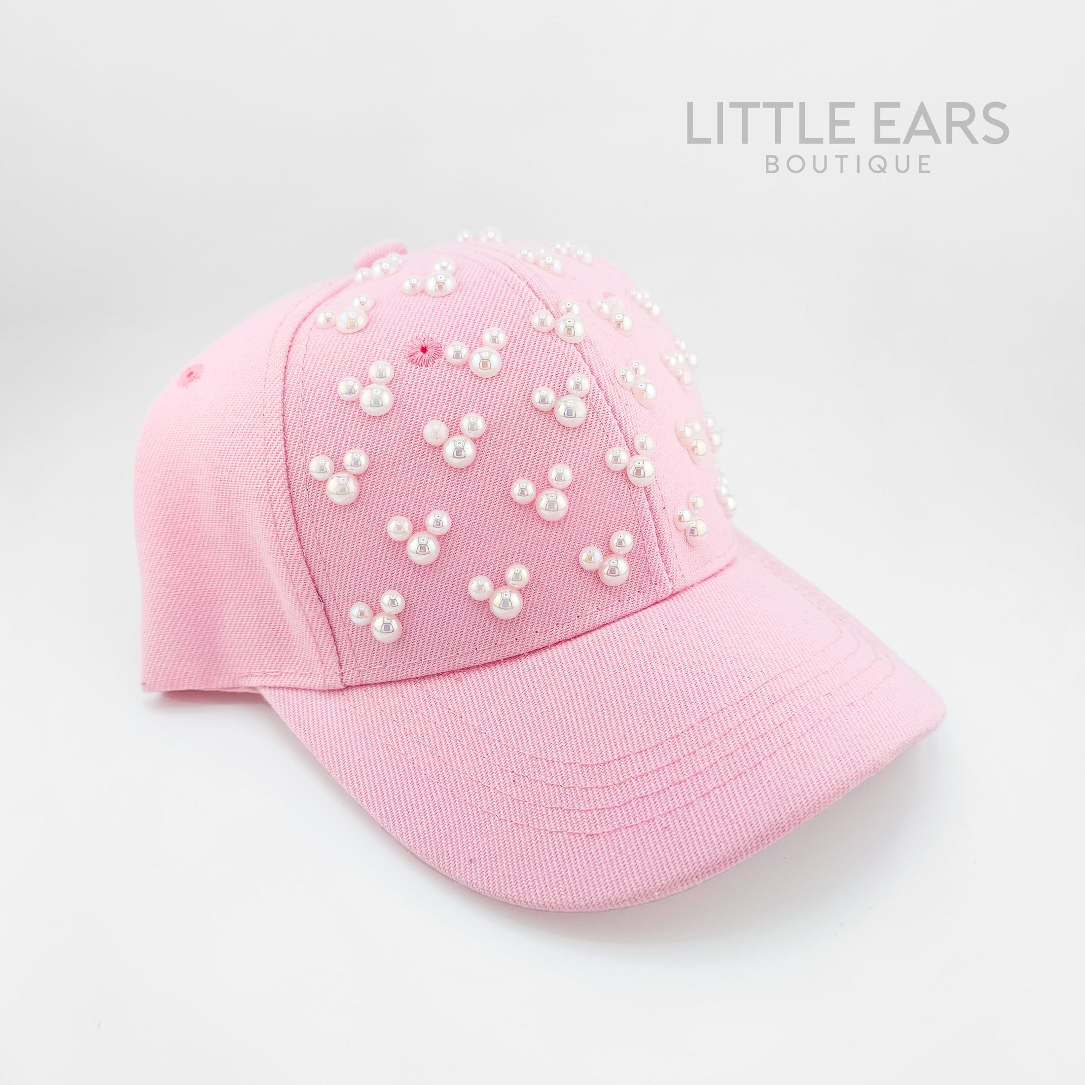 Pink Pearls Mickey Hat - Mouse Ears Headband - Minnie Hat with Pealrs ...