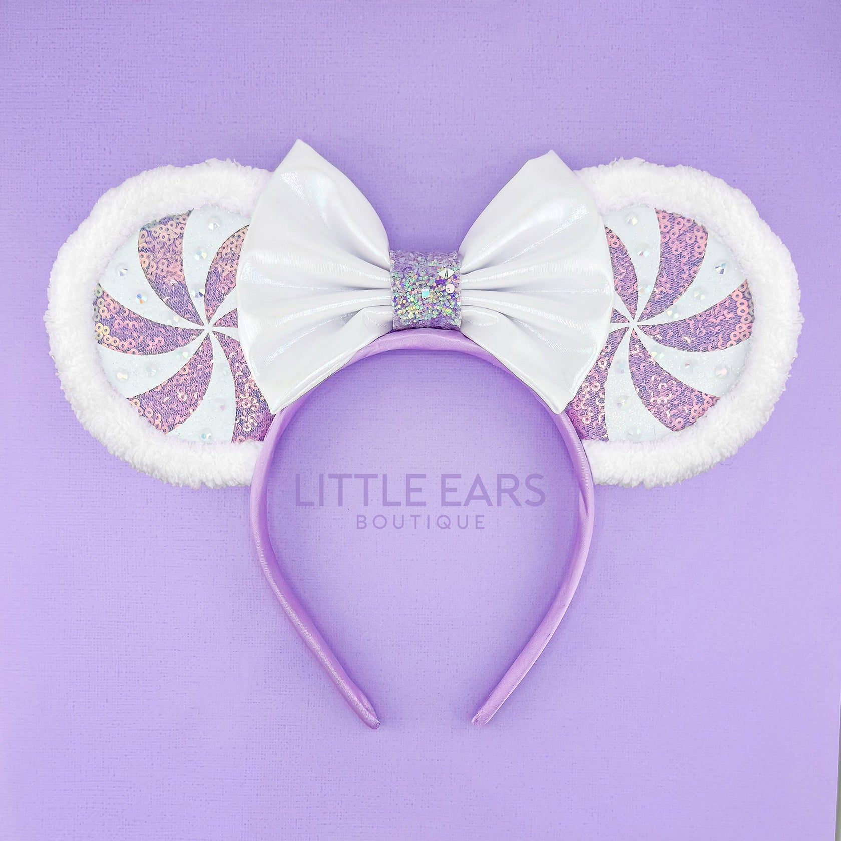 Christmas Peppermint Mickey Ears - Christmas Mickey Ears - Mouse Ears ...