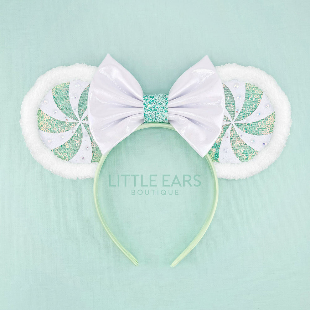 Christmas Peppermint Mickey Ears - Christmas Mickey Ears - Mouse Ears ...