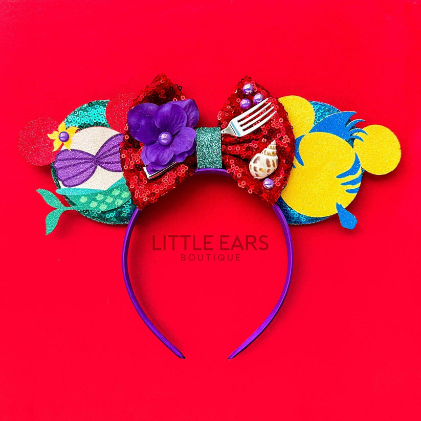 Mermaid Mickey Ears - Mouse Ears Headband – Little Ears Boutique