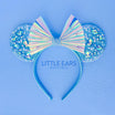 White Iridescent Sparkle Mickey Ears - Mouse Ears Headband – Little ...