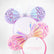White Iridescent Sparkle Mickey Ears - Mouse Ears Headband – Little ...