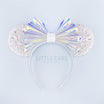 White Iridescent Sparkle Mickey Ears - Mouse Ears Headband – Little ...